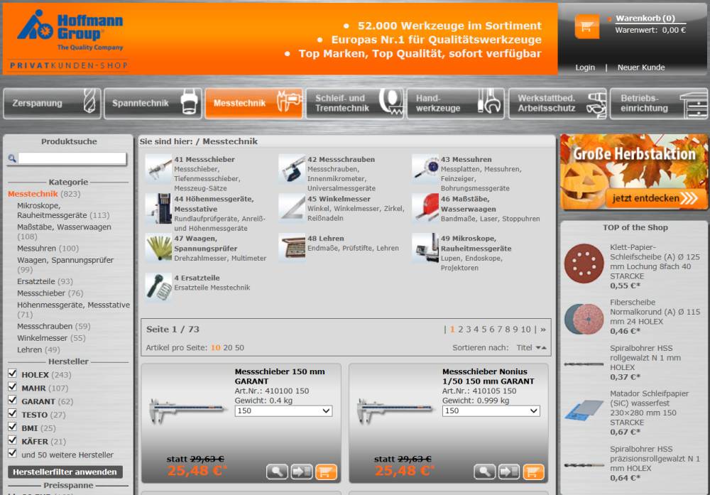 Hoffmann Werkzeuge Online Shop